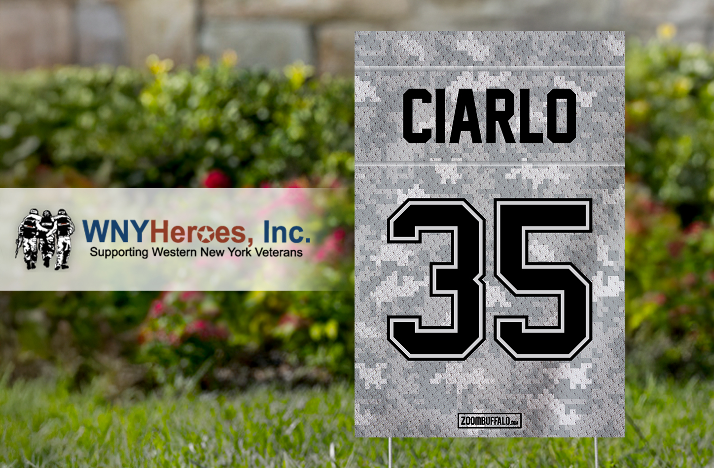 Ciarlo Camo Jersey Sign - ZoomBuffalo