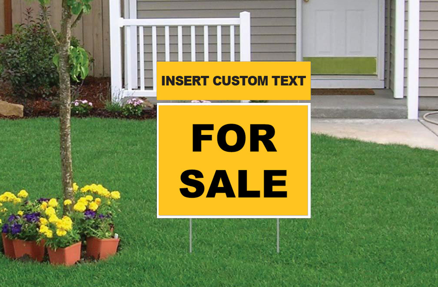 24x6 real estate sign topper