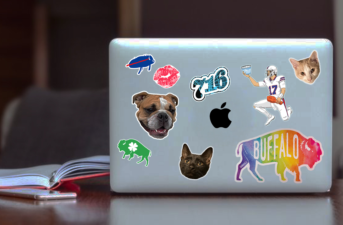 Custom Die Cut Stickers (any shape) on Waterproof vinyl - ZoomBuffalo